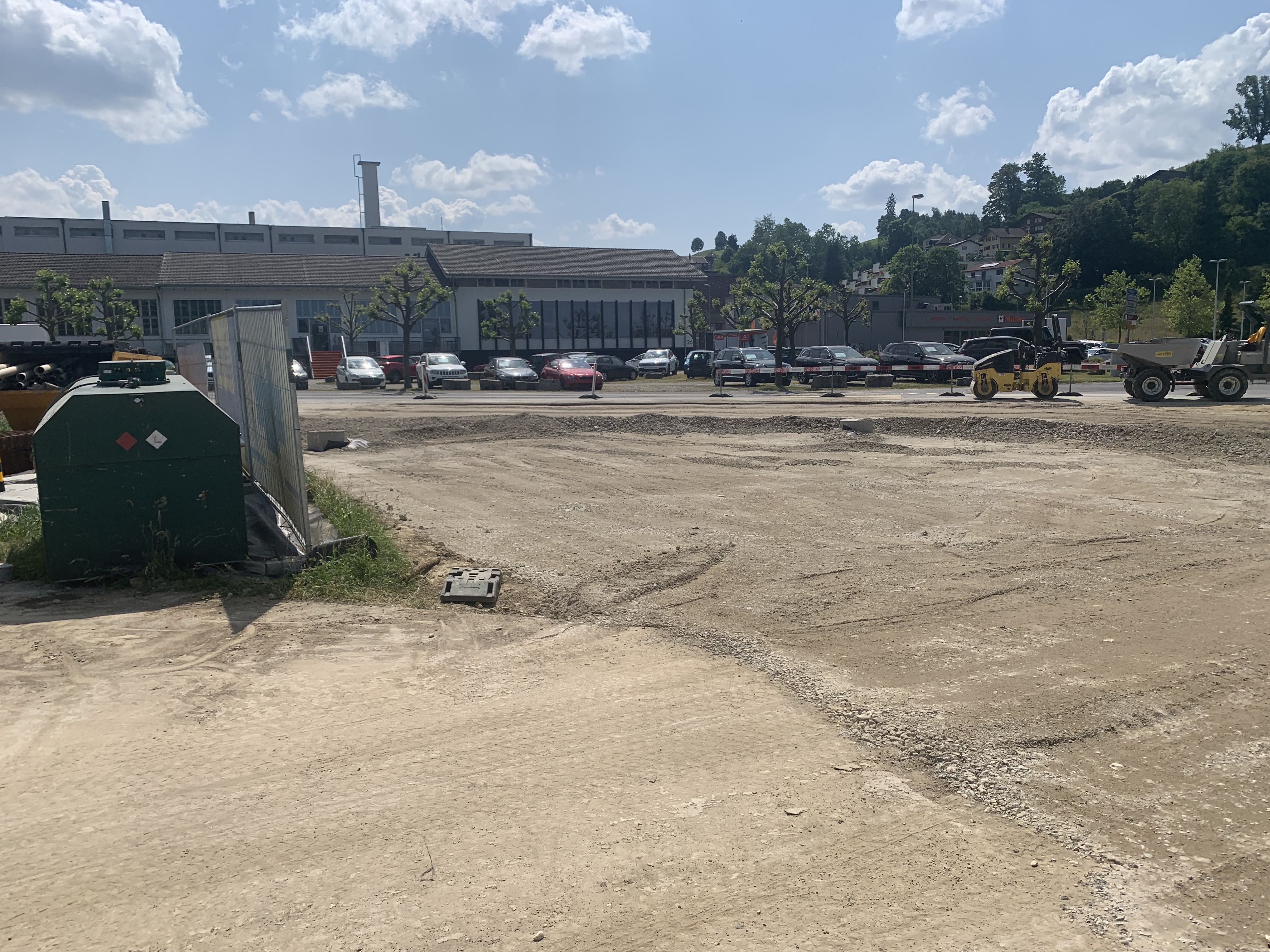 Willisau: Kreisel Grundmatt mit Bypass und Busspur - Kanton Luzern