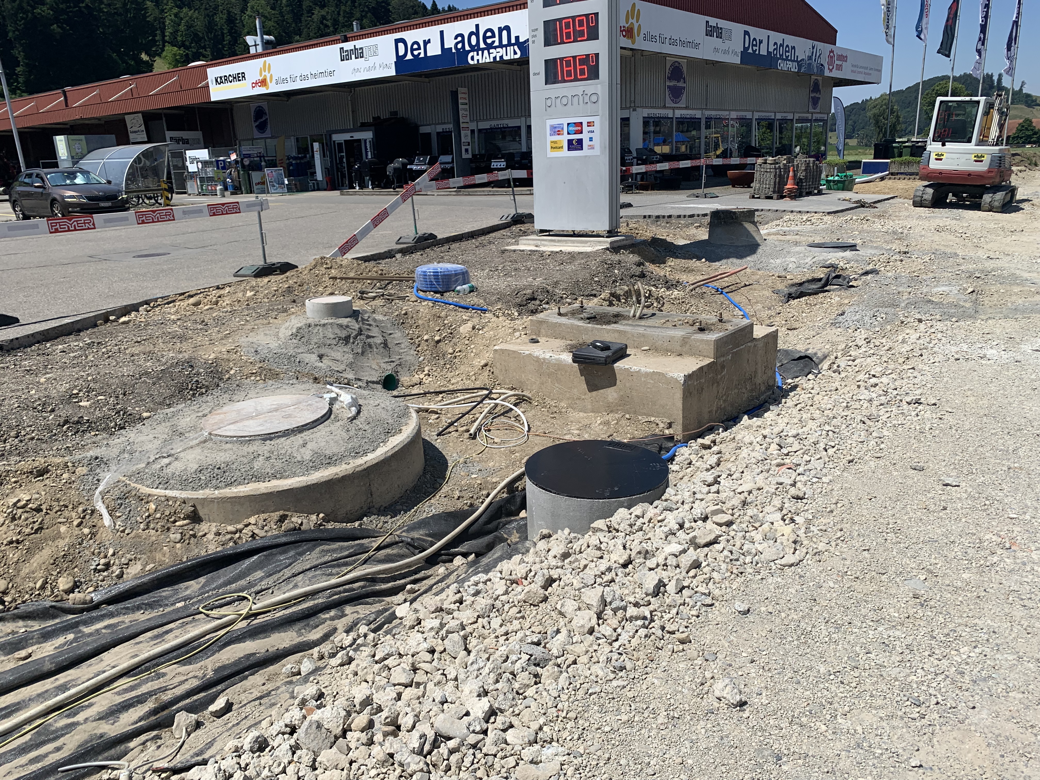 Willisau: Kreisel Grundmatt mit Bypass und Busspur - Kanton Luzern